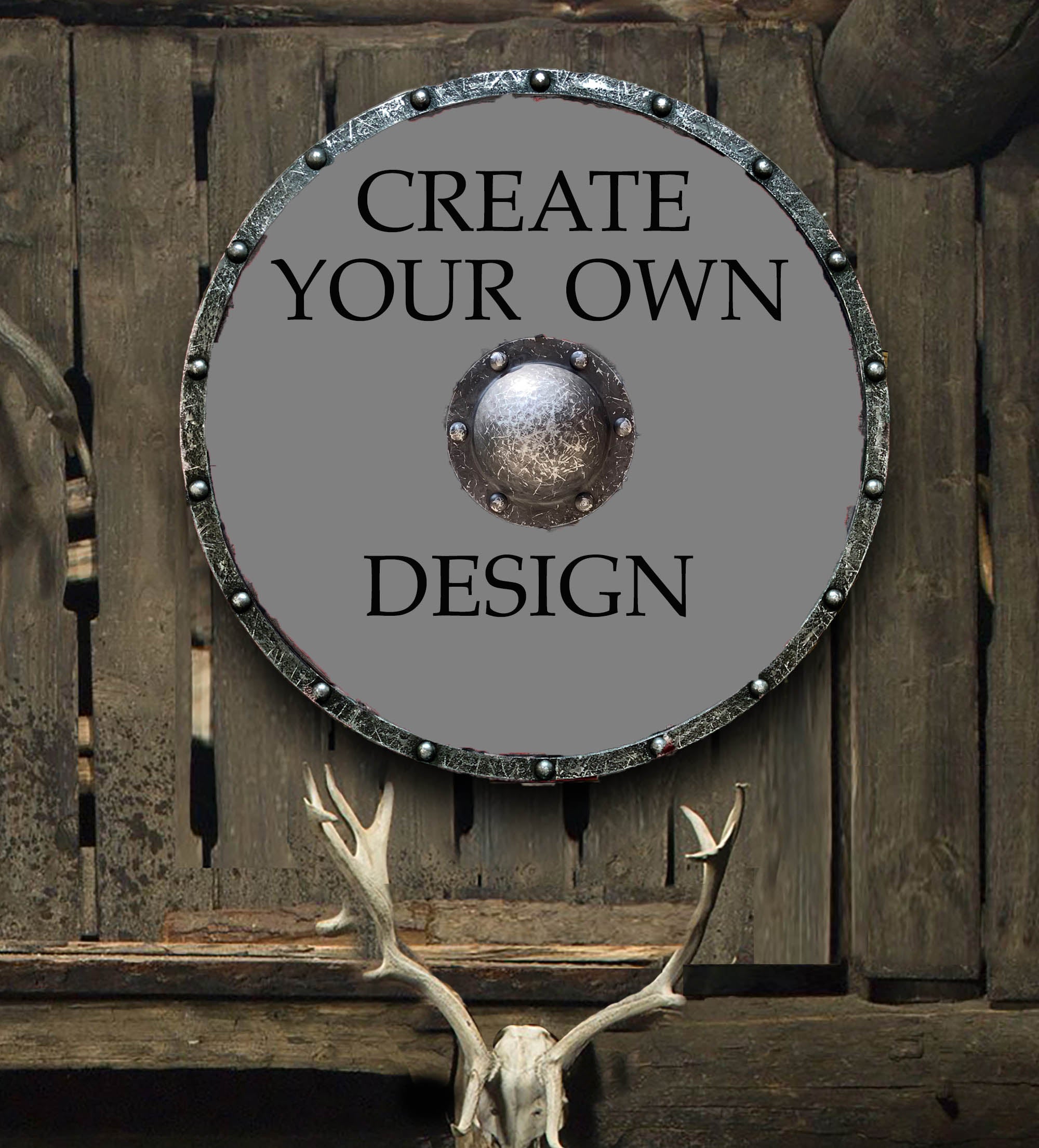CUSTOM MAKE YOUR OWN DESIGN Viking Shield – PA Art Studios